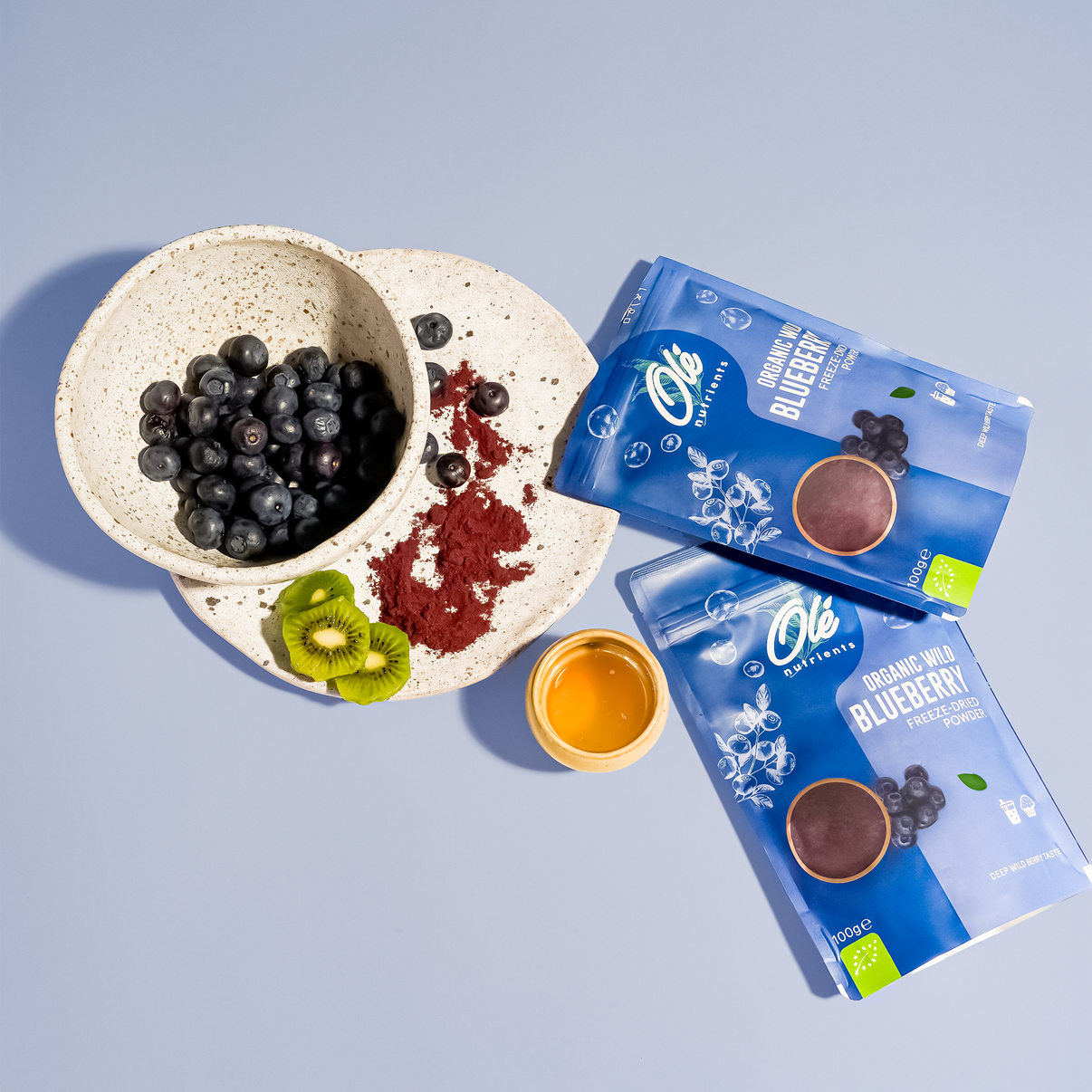 Organic Wild Freeze-Dried Blueberry Powder 100g – olenutrients.com