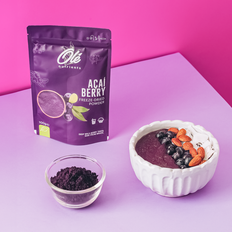 Organic Açaí Berry Freeze-Dried Powder 100g – olenutrients.com